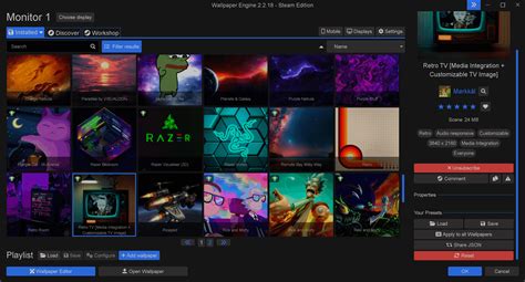 Wallpaper Engine Using 81 Percent Of 4090 Msaa X2 Post Processing Off Texture Resolution On
