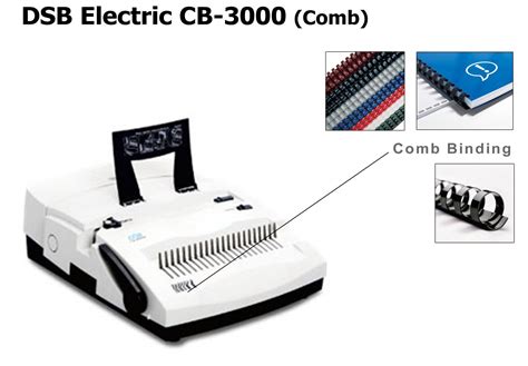 Dsb Electric Cb 3000 Spiral Comb Binding Machine
