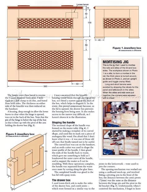 Jewellery Box Plan • Woodarchivist