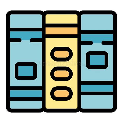 Server Room Icon Depicting Data Storage System Stock Vector