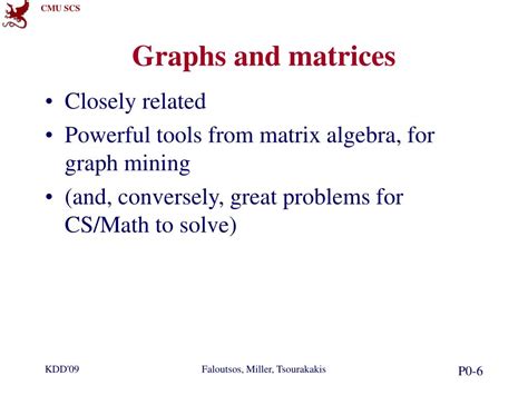 Ppt Large Graph Mining Power Tools And A Practitioners Guide Powerpoint Presentation Id