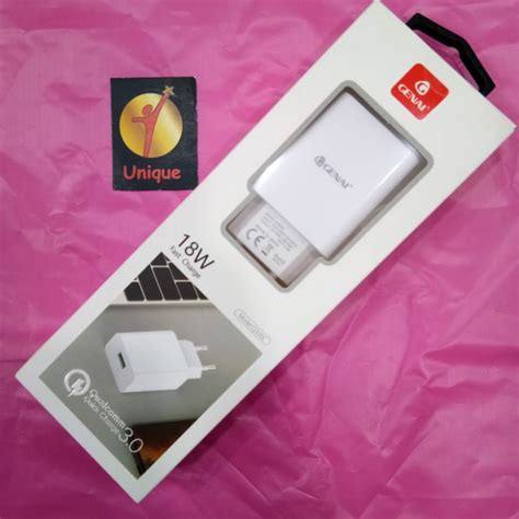 jual adapter genai fast charge 18w shopee indonesia