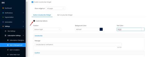 how to enable easy unsubscription for your web push subscribers