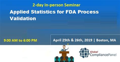 Applied Statistics For FDA Process Validation 2019 Pharma Excipients