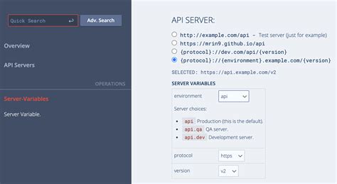 Where To Expand Server Variables Issue Redocly Redoc GitHub