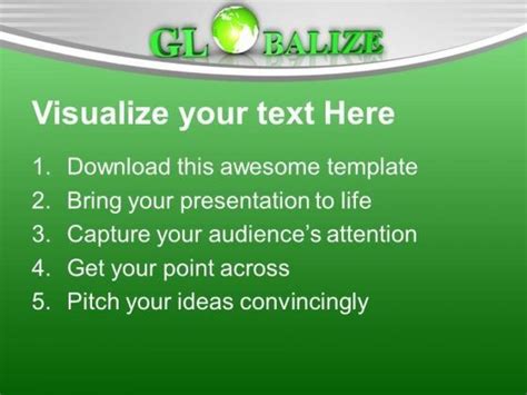 Globalize Your Business For Growth PowerPoint Templates Ppt Backgrounds For Slides