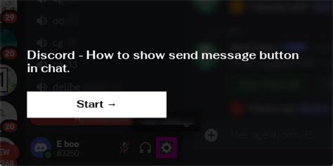 Discord How To Show Send Message Button In Chat
