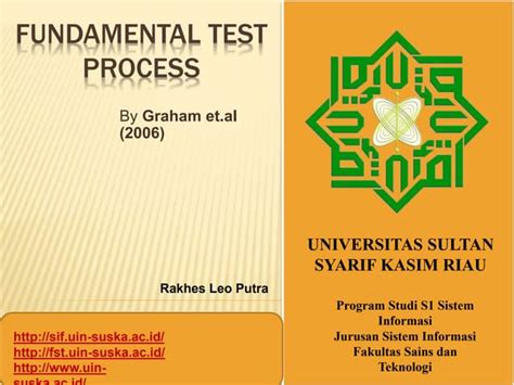 Fundamental Test Process Pptx Educational Assessment Education