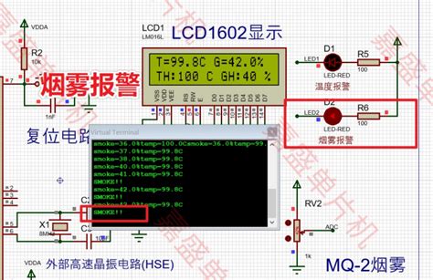 基于stm32的火灾烟雾报警器proteus仿真设计仿真程序设计报告讲解视频）烟雾传感器proteus仿真 Csdn博客