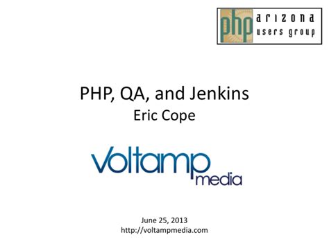 Phpunit And Jenkins