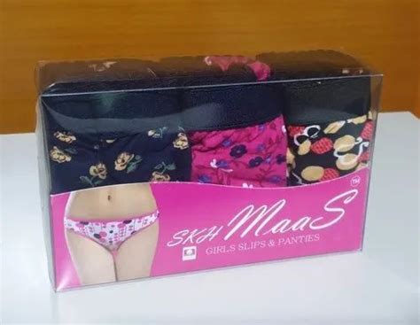 Plastic Bio Degradable 3 Pack PVC Transparent Panties Box For Gift Crafts Box Capacity 1 5