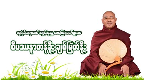 ဝိပဿနာတန်ခိုး ချစ်မြတ်နိုး ဓမ္မရံသီဆရာတော် အရှင်သုနန္ဒတရားများ Youtube