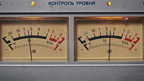 Dual Vu Meter Display With Needle Movement Stock Footage Video Of Equipment Instrument 359609904