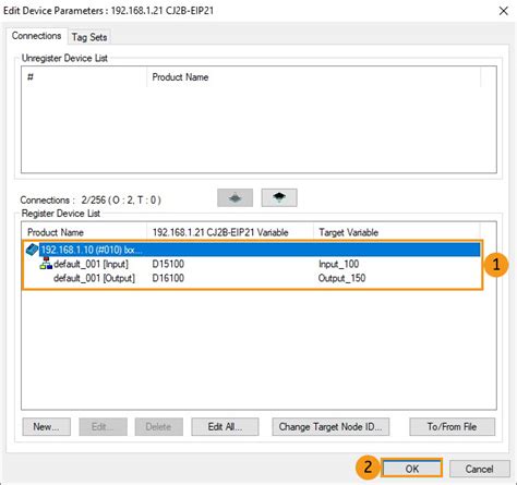 EtherNet IPOMRON PLC Setup Instructions