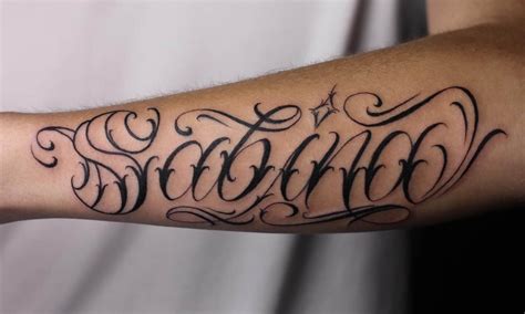 Cursive Letter Tattoo Designs Lettering And Realism Tattoos Atticus