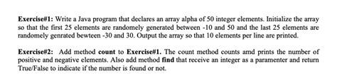 Solved Exercise Write A Java Program That Declares An Chegg