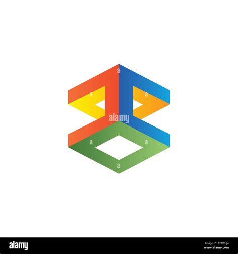 Geometric Polygonal Technology Cube Logo Stock Vector Image And Art Alamy