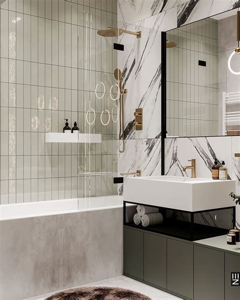 ЖК Клевер парк для Кристины On Behance Дизайн Современные небольшие ванные Дизайн интерьера