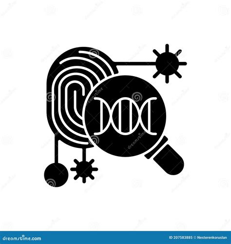 Genetic Fingerprinting Text On Dna Genetic Code Background Illustration Royalty Free Cartoon