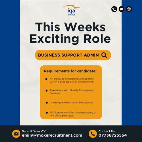 iqa elecnor on linkedin iqa jobopening businesssupportadmin