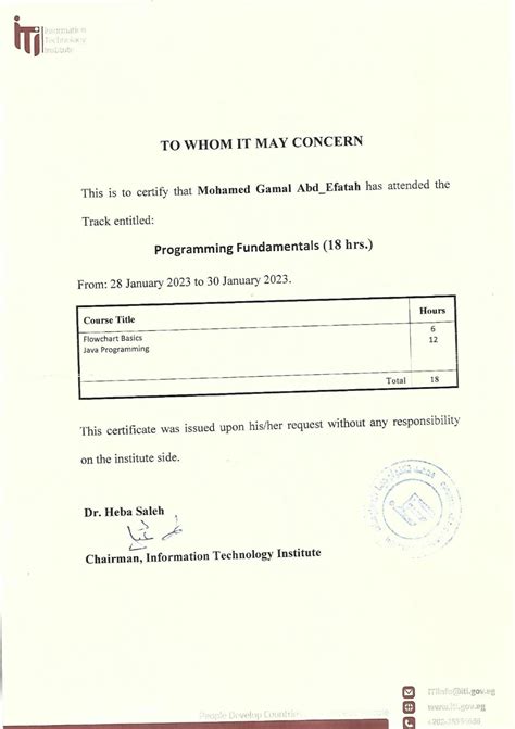 In 3012023 I Finished His Training Course In The Iti Talking About