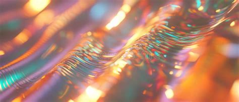 Dynamic 3d Sound Waves Create Vibrant Energy Through Rhythmic Patterns And Colors Stock