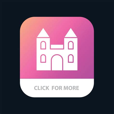 Big Cathedral Church Cross Mobile App Button Android And Ios Glyph Version 13299375 Vector Art