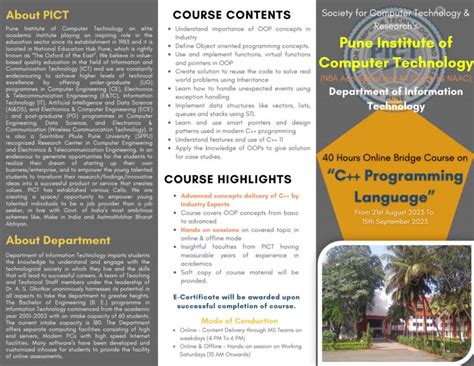 Greetings From Pune Institute Of Computer Technology Pict Pune “i