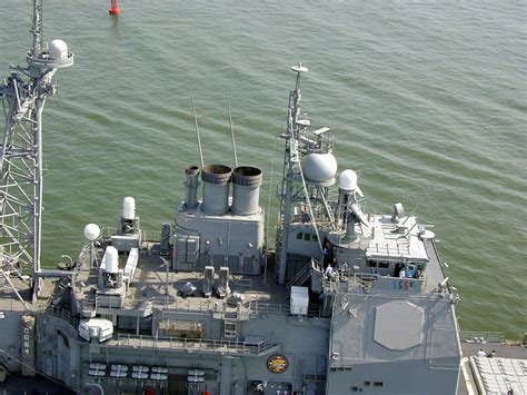 Oblique Aerial Starboard Side View Of The Fore Section And Bridge Area