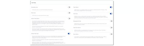 User Role Descriptions In User Administration Tool