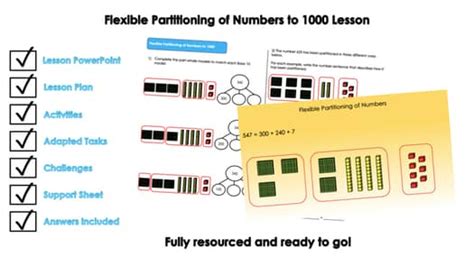 Place Value Flexible Partitioning Of Numbers To 1000 Lesson By Kg Resources