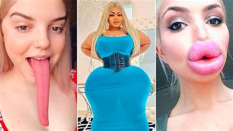Они не Такие Как Все Девушки с Самыми Необычными Частями Тела Youtube