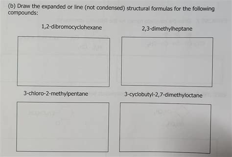 Answered B Draw The Expanded Or Line Not… Bartleby