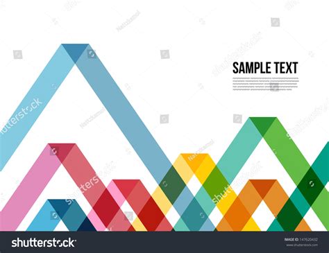 Abstract Colorful Triangle Pattern Background Cover Stock Vector Royalty Free 147620432