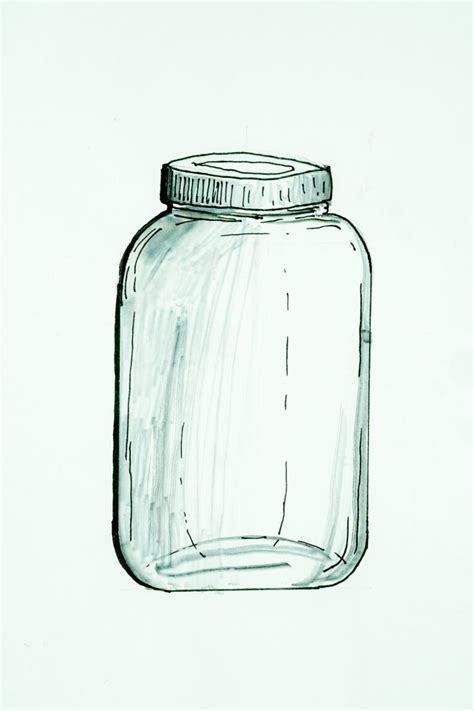 Easy Mason Jar Drawing For Beginners
