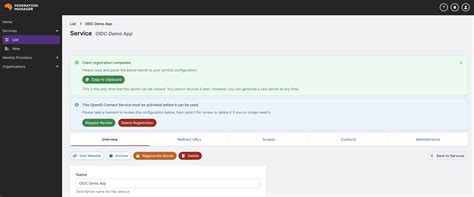 Register Service Aaf Dev Portal