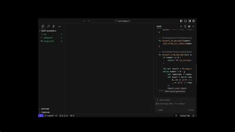 使用 Cursor Rust 编程助手实现任意2 16进制数之间转换的算法,一次通过 Youtube 使用 Cursor Rust 编程助手实现任意2 16进制数之间转换的算法,一次通过 Youtube