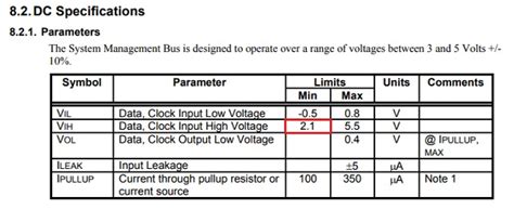 Pic Smbus V11 Voltage Threshhold Value Electrical Engineering