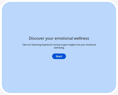 Detecting Depression Survey Template Responsly