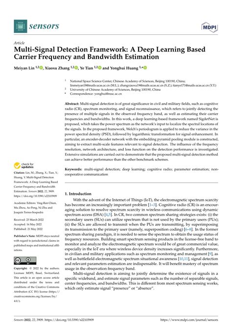 Pdf Multi Signal Detection Framework A Deep Learning Based Carrier
