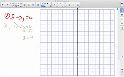 solved graph the line 2 x 3 y 6 0
