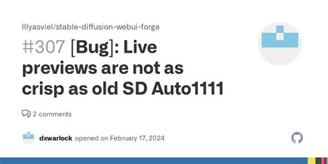 Bug Live Previews Are Not As Crisp As Old Sd Auto1111 · Issue 307