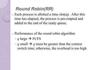 Cpu Schedule Algorithm PPT