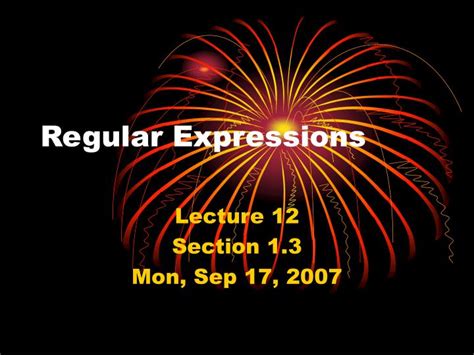 Ppt Regular Expressions Powerpoint Presentation Free Download Id3611329