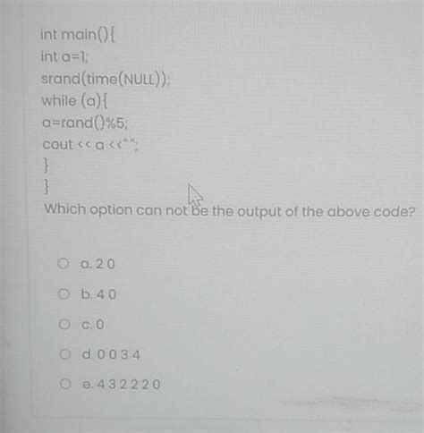 solved int main { int a 1 srand time null while a {