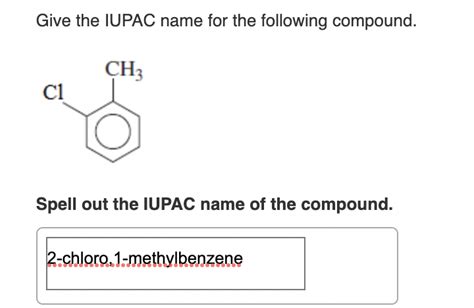Solved Give the IUPAC name for the following compound. Spell | Chegg.com