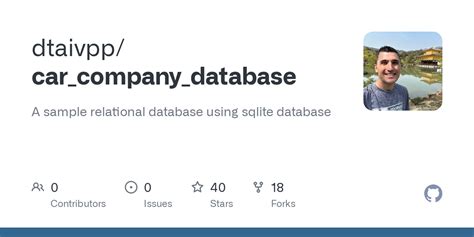 Github Dtaivpp Car Company Database A Sample Relational Database Using Sqlite Database