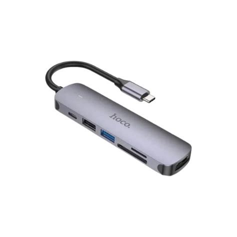 Hoco Hb28 6 In 1 Multifunction Usb Type C Hub Offshoregadget