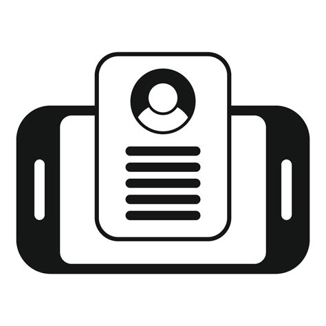 New Phone Login Data Icon Simple Vector Profile Code Device 41274321 Vector Art At Vecteezy