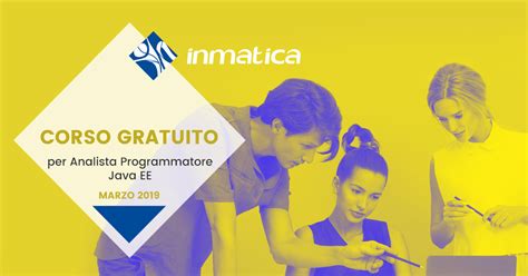 Corso Gratuito Analista Programmatore Java Inmatica S P A